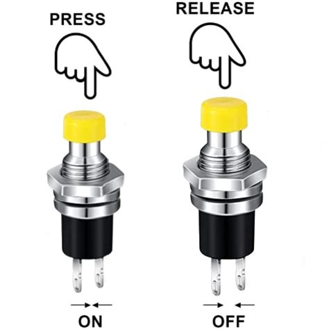 PBS Push Button Switch Yellow SRK ELECTRONICS