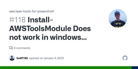 Install Awstoolsmodule Does Not Work In Windows Docker Container