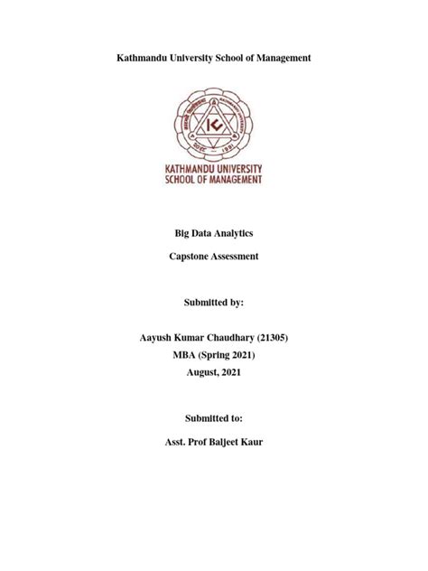 Capstone Assessment Pdf Sensitivity And Specificity Logistic Regression