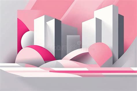 3 D Render Of Abstract Geometric Shapes Background Abstract Background