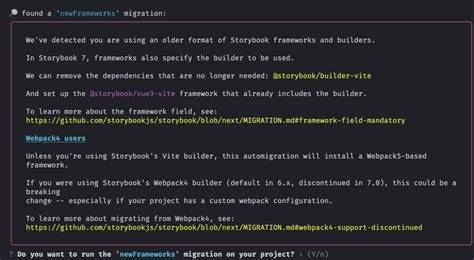 Frameworks Automigration Didnt Run For Vue3vite Project · Issue 20148 · Storybookjsstorybook