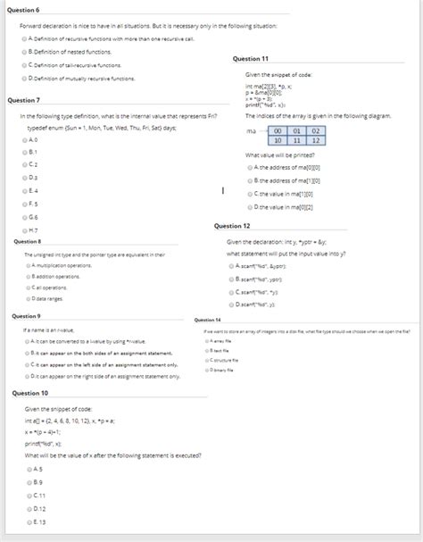 Solved Question 6 Forward Declaration Is Nice To Have In All