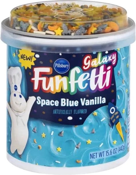 Pillsbury Funfetti Blue Vanilla Flavored Frosting 156oz461ml