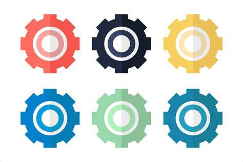 Flat Color Settings Icon Pack 24631343 Vector Art At Vecteezy