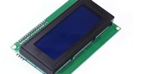 LCD Display Characters With White Text And Blue Backlight With I C Backpack LCDI C