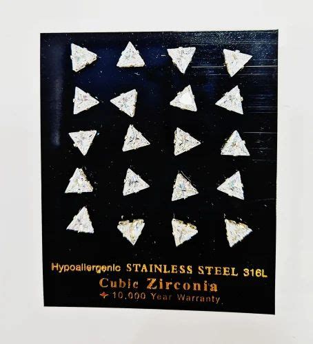 Triangle Cubic Zirconia Size 5 Mm At ₹ 370 Pack In Mumbai Id