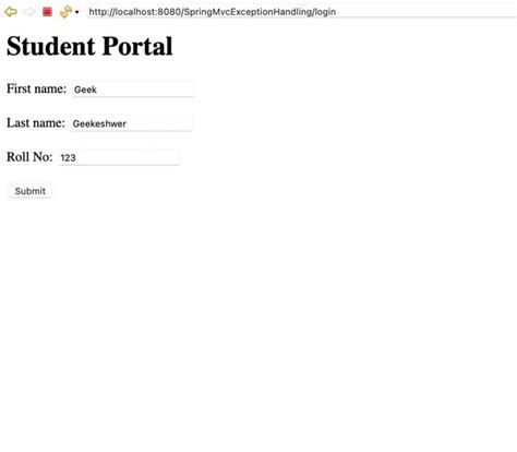 Spring Mvc Exception Handling Geeksforgeeks