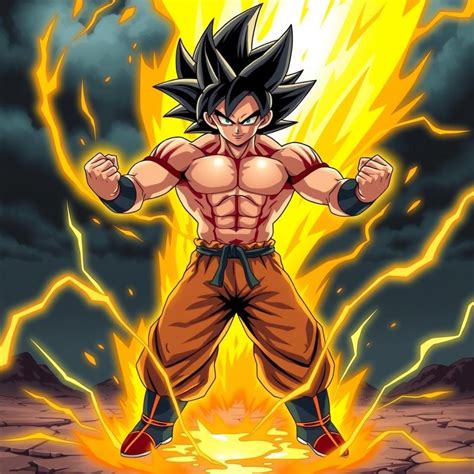 Goku Transforms Super Saiyan Power Unleashed
