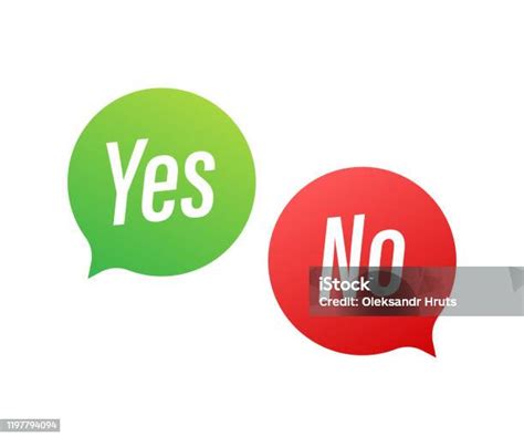 예 토크 셰이프에 단어 텍스트가 없습니다 벡터 스톡 일러스트 예 예 아니오 흰색 배경에 음성 거품입니다 벡터 스톡 일러스트 개념에 대한 스톡 벡터 아트 및 기타 이미지