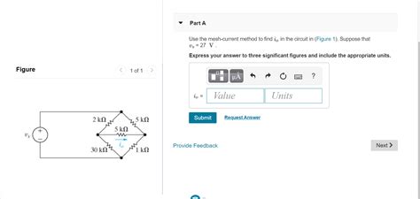 Solved Use The Mesh Current Method To Find Io In The Circuit Chegg
