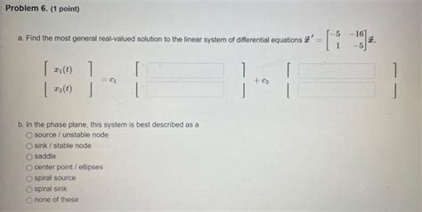 Solved Problem 6 1 Point A Find The Most General
