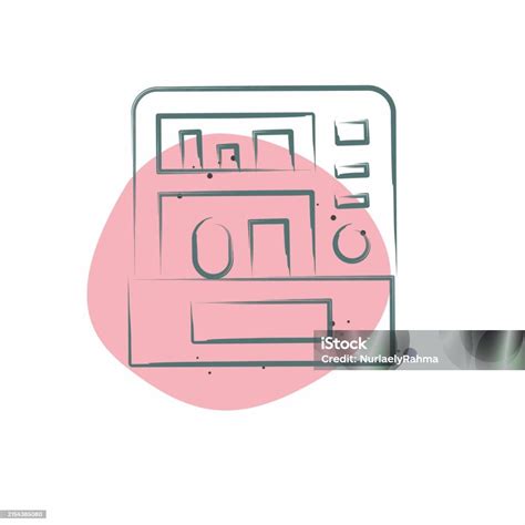 아이콘 자판기 도시 기호와 관련이 있습니다 색상 별점 스타일 심플한 디자인 일러스트레이션 경찰관에 대한 스톡 벡터 아트 및 기타 이미지 Istock