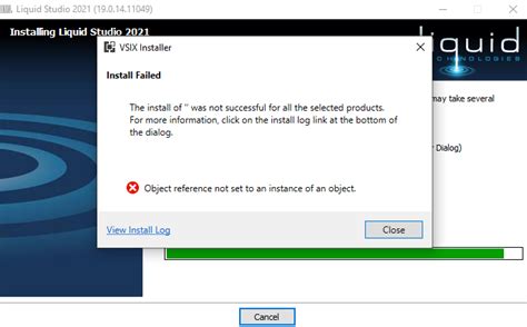 Vsix Installer Install Failed Liquid Technologies