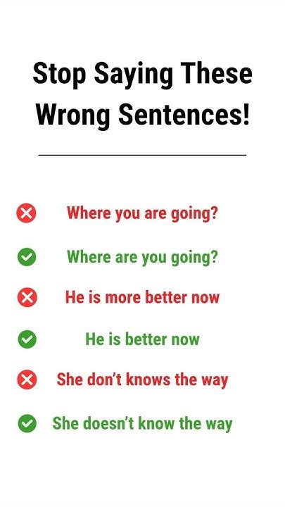 Top Saying These Wrong Sentence Languagelearning Education
