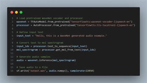 how can you generate audio samples with a pretrained neural net like