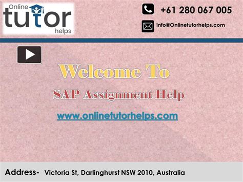 Sap Assignments Made Easy A Comprehensive Guide Presentation Free