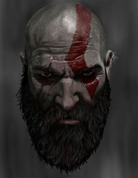 Kratos Face Wallpaper
