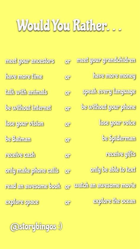 The Words Would You Rather Be Able To Read Or Do Not Know What They Are