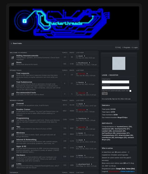 hack the hacker top 5 most popular hacking forums 2012