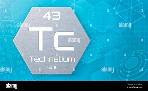 Chemical Element Of The Periodic Table Technetium Stock Photo Alamy
