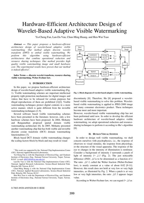 pdf hardware efficient architecture design of adaptive visible