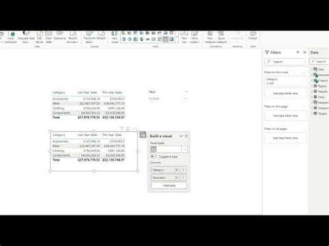 Dynamic Column Headers In Power BI Based On A Slicer Selection YouTube