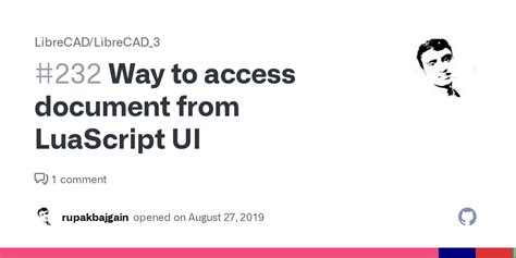 Way To Access Document From Luascript Ui · Issue 232 · Librecad