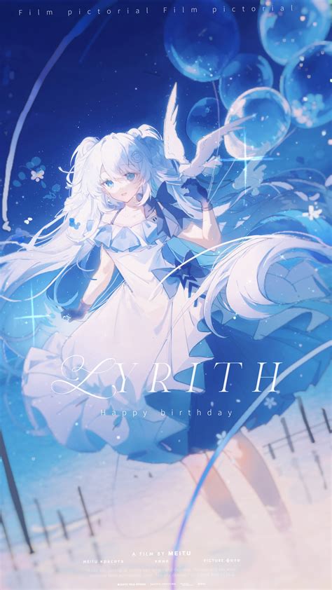 Original Absurdres Commentary Request Highres 1girl Bare Shoulders Bird Blue Eyes Blue