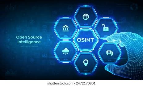 Open Source Intelligence Osint Open Data Stock Vector Royalty Free Shutterstock