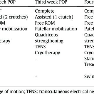 Rehabilitation Protocol After ACL Reconstruction Download Scientific Diagram