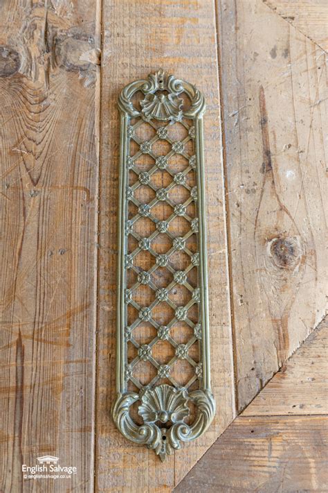 Solid Brass Lattice Style Finger Plates