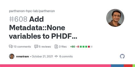 Add Metadata None Variables To PHDF Output By Nmsriram Pull Request