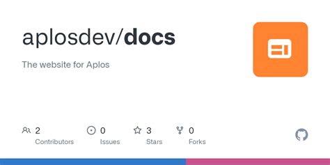 Aplosdev Docs General · Discussions · Github
