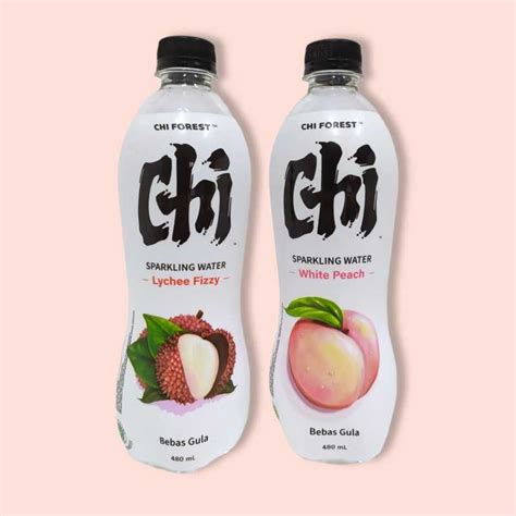 Promo Chi Forest Sparkling Water Lychee Fizzy Minuman Soda Bebas Gula