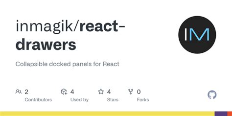 GitHub Inmagik React Drawers Collapsible Docked Panels For React