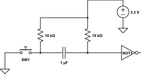 Capacitor One Shot Pulse Push Button Electrical Engineering Stack