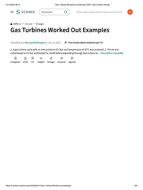 Gas Turbines Worked Out Examples Pdf Gas Turbine Nozzle Pdf