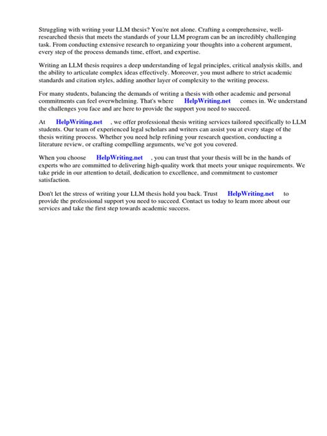 Llm Thesis Pdf Law