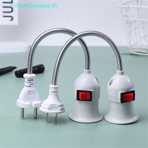 Trillioncatalpa Plug In Light Socket Adapter Extension Light Socket Converter Plug Lamp Socket