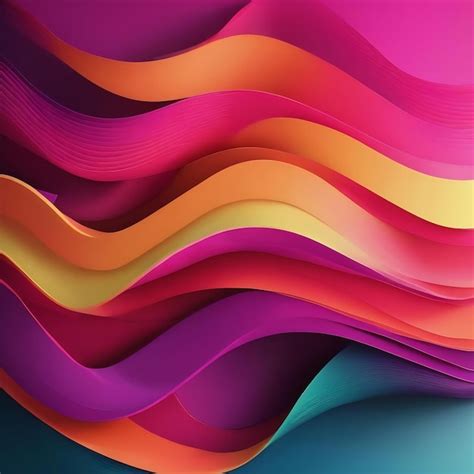 Card Template Curve Gradient Abstract Background Premium Ai Generated