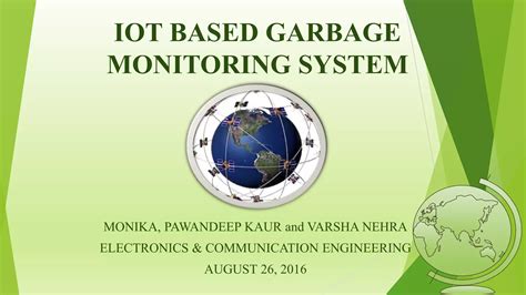 Garbage Monitoring System Iot Pptx