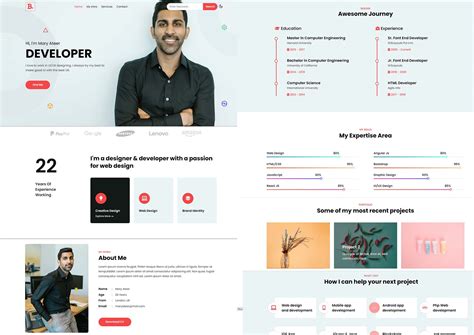 GitHub Waite Resume VCard Collection About Responsive Personal Portfolio Website Using