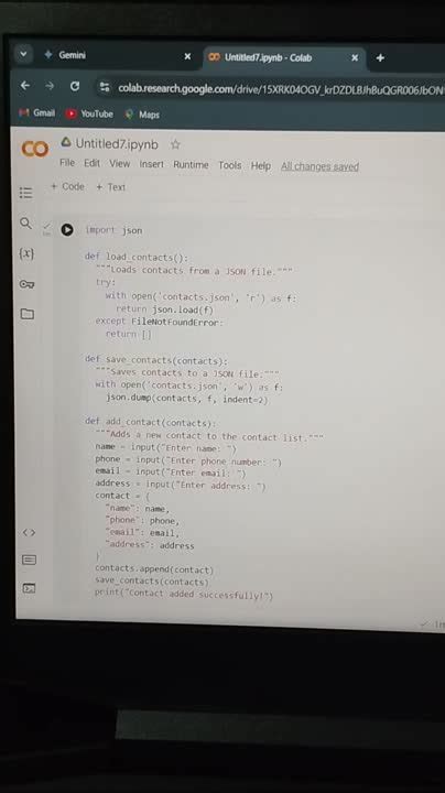 Tushar Udamalle On Linkedin Python Programming Internship Codsoft Contactbook Datamanagement