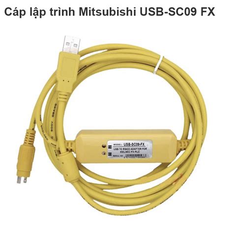 Cáp Lập Trình Mitsubishi MELSEC Q PLC QC30R2 USB To RS232 Adapter