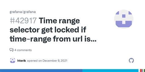 time range selector get locked if time range from url is faulty