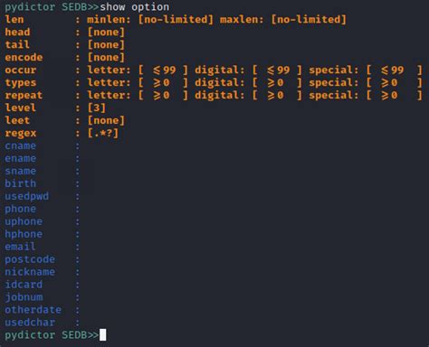 pydictor a powerful dictionary generator secnhack