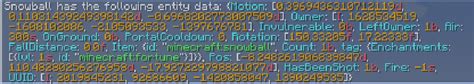 Minecraft Java Edition How Do I Execute A Command At A Snowball With