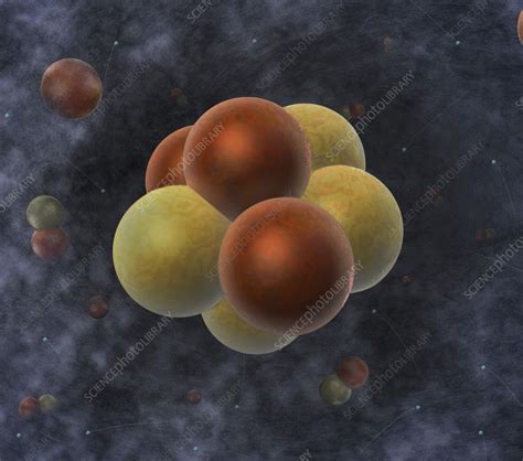 Lithium Nucleus Illustration Stock Image C0596089 Science Photo