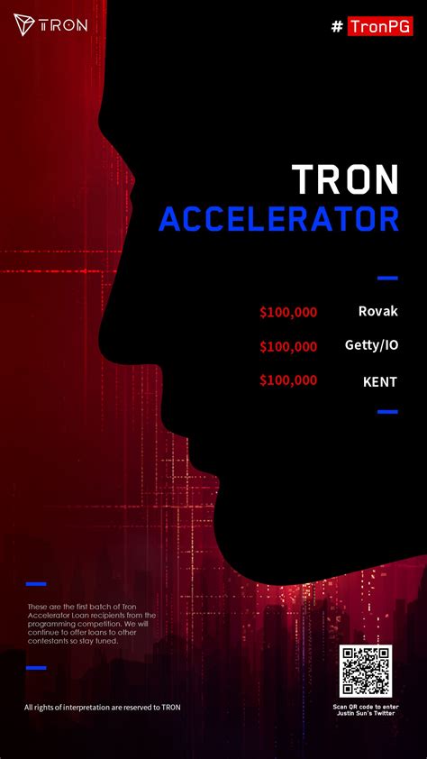 the first batch of tron accelerator loan recipients by tron dao