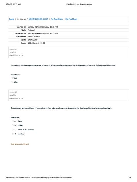 Calculus Based Physics 1 Pre Final Exam Pdf Force International